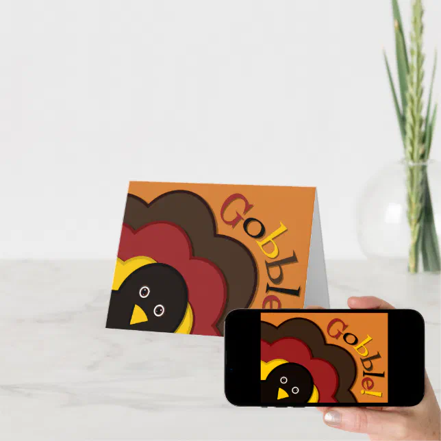 Thanksgiving hiding turkey holiday card | Zazzle