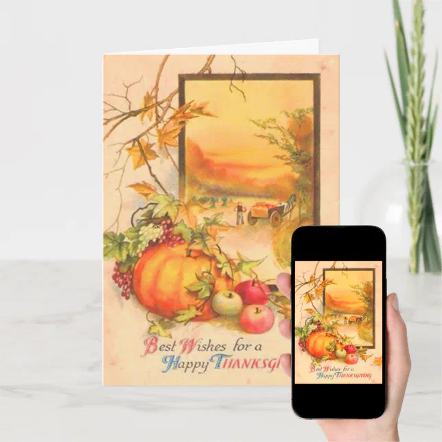 Thanksgiving Holiday Card | Zazzle