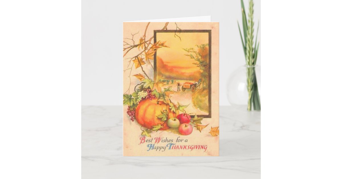 Thanksgiving Holiday Card | Zazzle