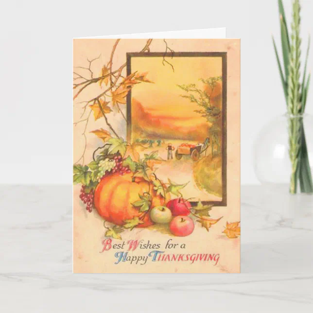 Thanksgiving Holiday Card | Zazzle