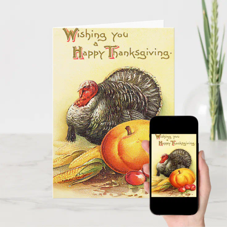 Thanksgiving Holiday Card | Zazzle