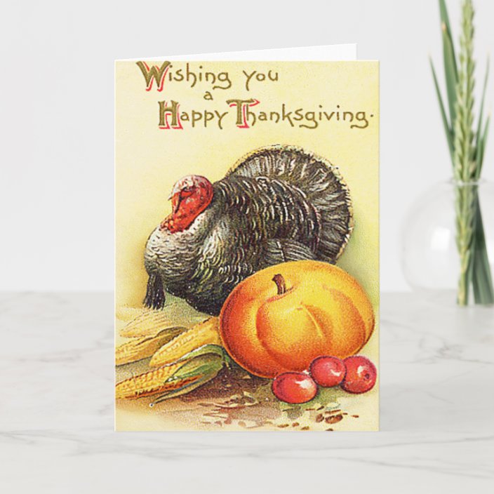 Thanksgiving Holiday Card | Zazzle.com