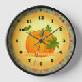 Thanksgiving Holiday Clock | Zazzle