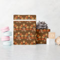 Thanksgiving Holiday tiled turkey wrapping paper | Zazzle