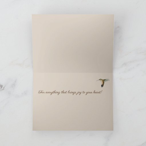 Thanksgiving Hummingbirds Holiday Card | Zazzle