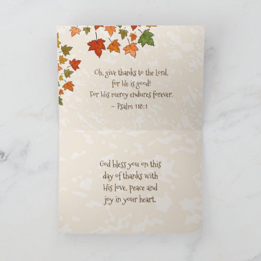Thanksgiving Inspirational Bible Psalm 118:24 Card | Zazzle