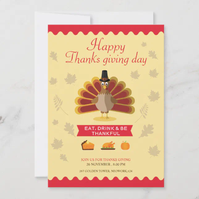 Thanksgiving Invitation Card | Zazzle