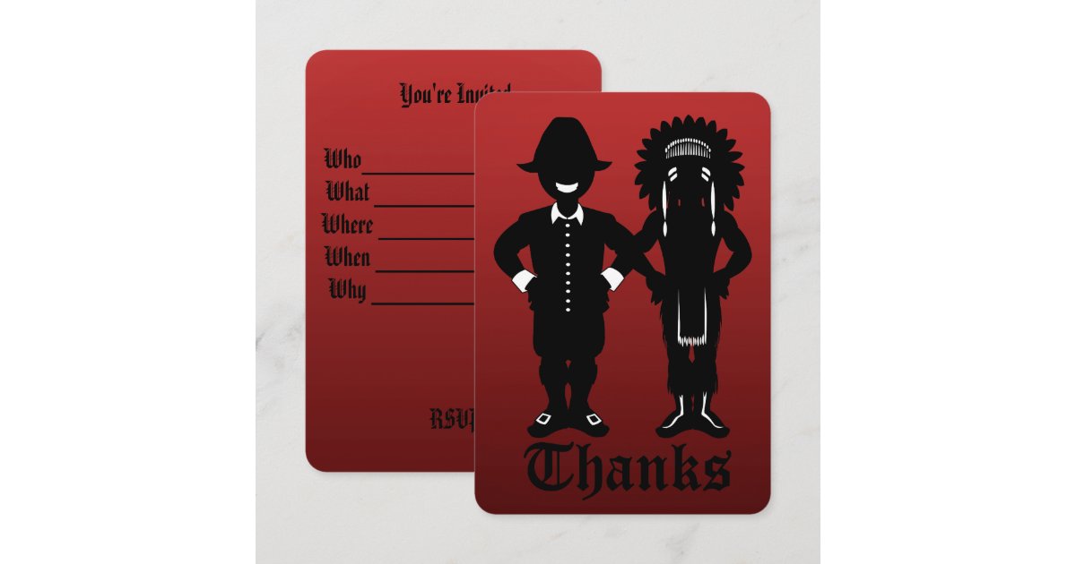 Thanksgiving Invitations Personalized Party Invite | Zazzle