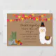Thanksgiving Llama Party Invitation | Zazzle