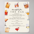 Thanksgiving Party Bar Menu Sign | Zazzle