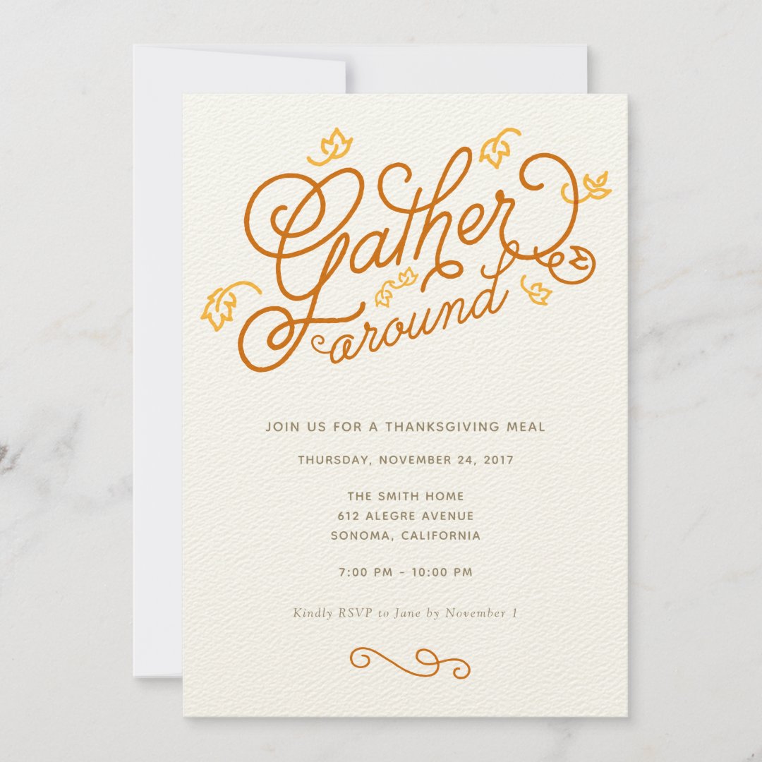 Thanksgiving Party Invitation | Zazzle