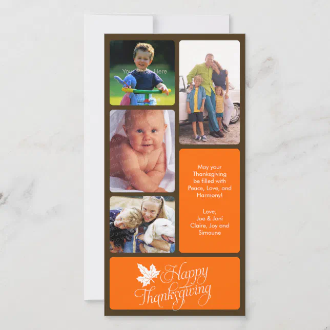 Thanksgiving Photo Card | Zazzle