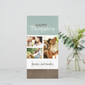 Thanksgiving Photo Card (4x8) | Zazzle