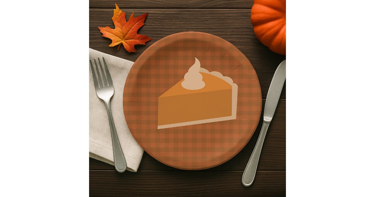 Thanksgiving Pie Paper Plates | Zazzle