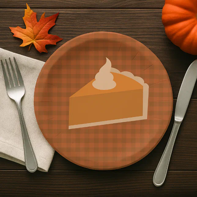 Thanksgiving Pie Paper Plates | Zazzle