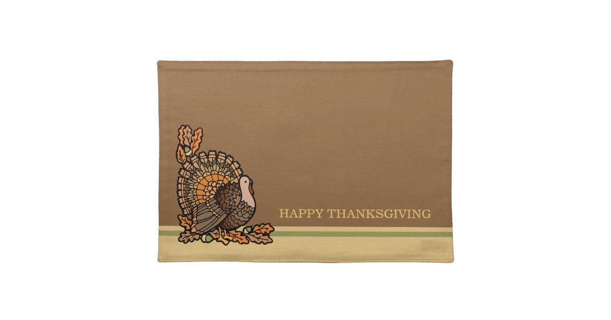 Thanksgiving Place Mat | Zazzle