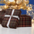 Thanksgiving plaid tartan pattern wrapping paper | Zazzle