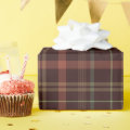 Thanksgiving plaid tartan pattern wrapping paper | Zazzle