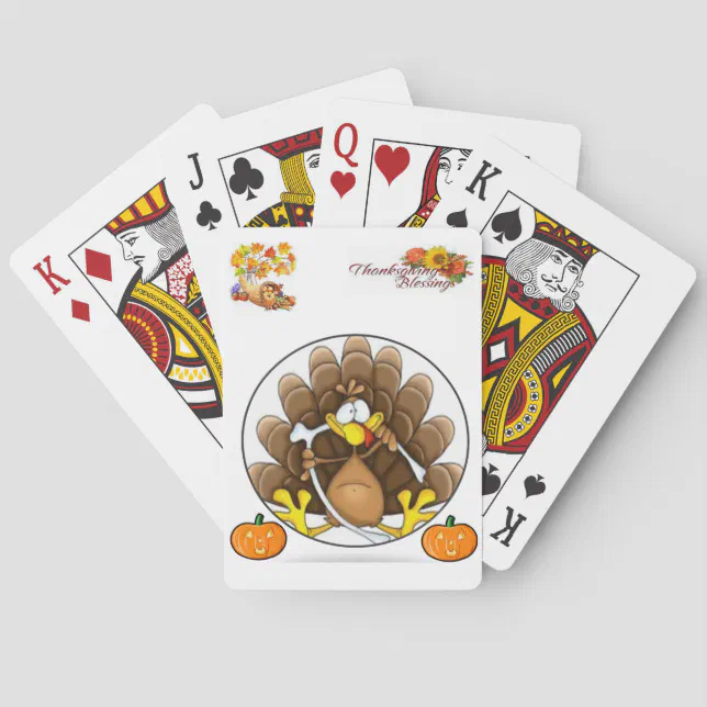 Thanksgiving Playing Card Deck | Zazzle