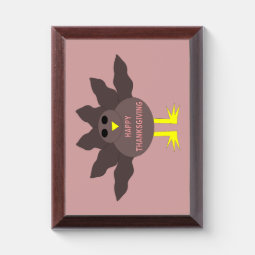 Thanksgiving Plucked Turkey Award Plaque | Zazzle