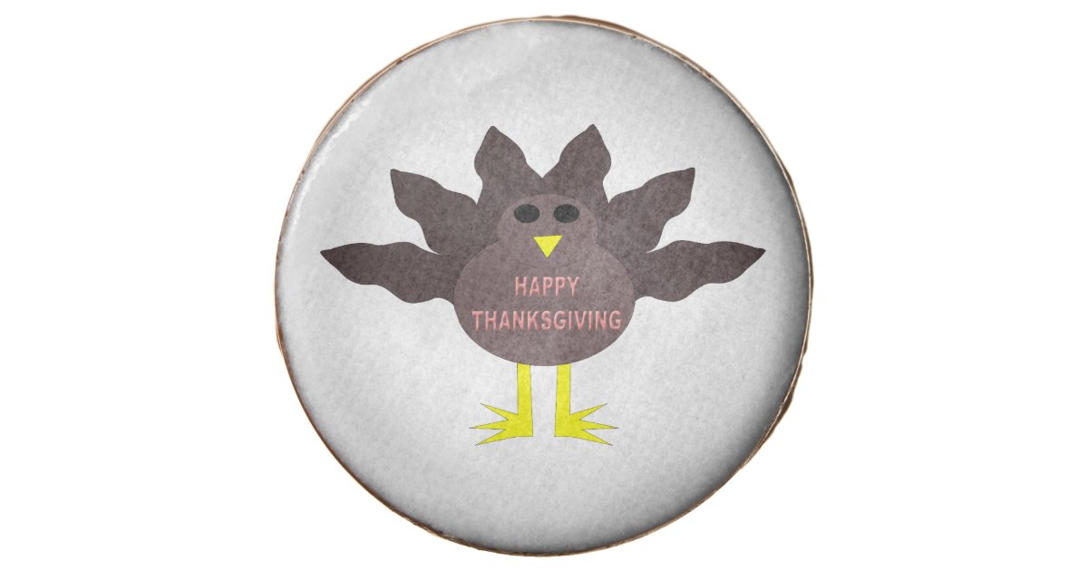 Thanksgiving Plucked Turkey Custom Cookies | Zazzle