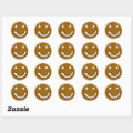 Thanksgiving Pumpkin Pie Face Classic Round Sticker | Zazzle