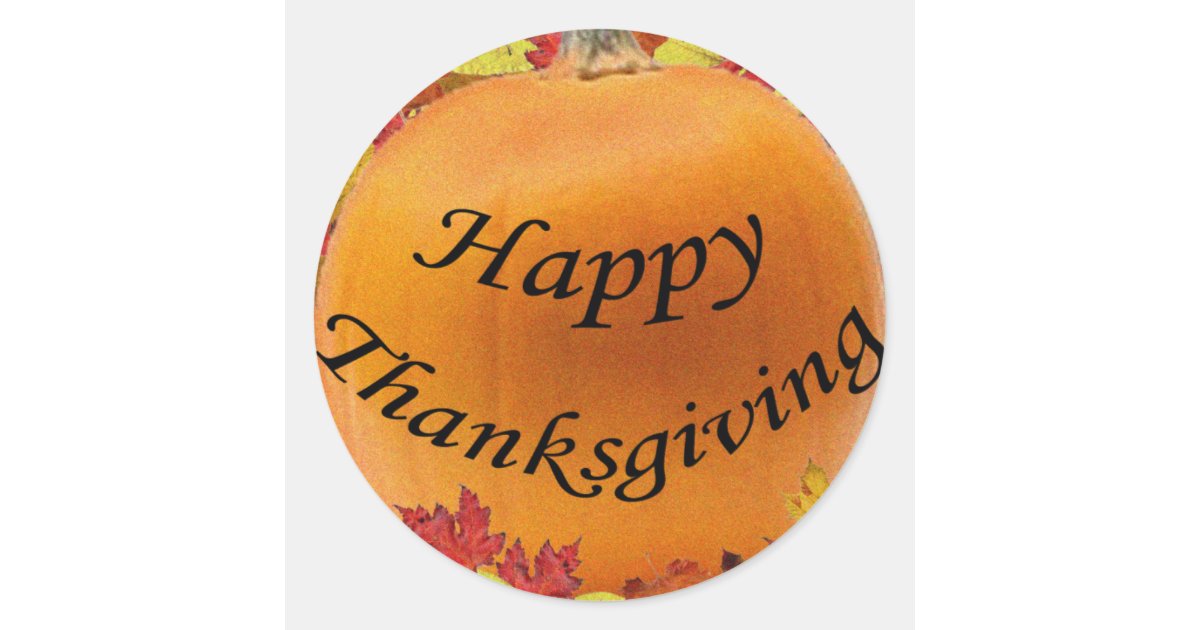 Thanksgiving Stickers | Zazzle