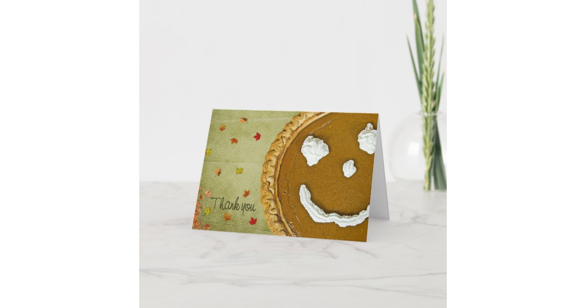 Thanksgiving Thank You Holiday Card | Zazzle