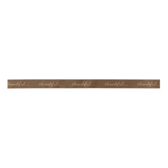 Thanksgiving Thankful ribbon | Zazzle