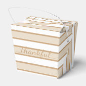 Thanksgiving Thankful stripe takeout container box | Zazzle