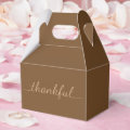 Thanksgiving Thankful takeout container box | Zazzle