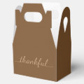 Thanksgiving Thankful takeout container box | Zazzle
