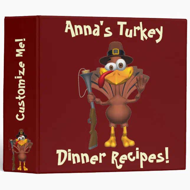 Thanksgiving Turkey Dinner Binder Binder | Zazzle
