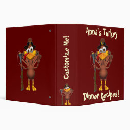 Thanksgiving Turkey Dinner Binder Binder | Zazzle