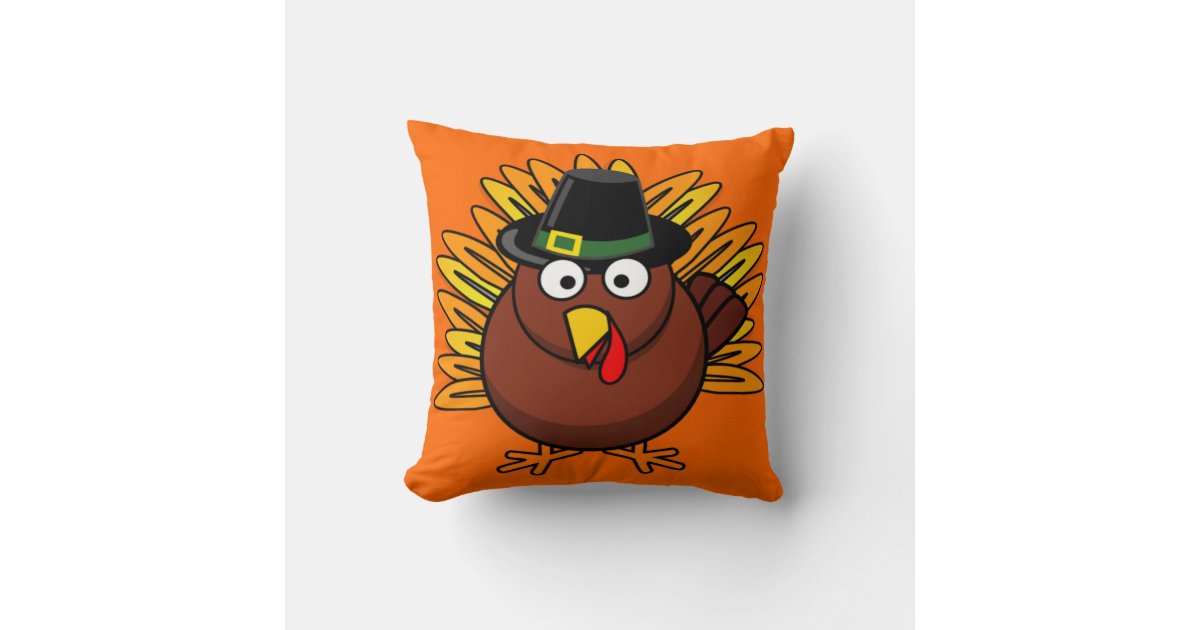 Thanksgiving Turkey Holiday 20x20 Throw Pillow | Zazzle