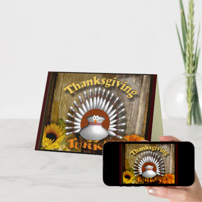 Thanksgiving Turkey Holiday Card | Zazzle