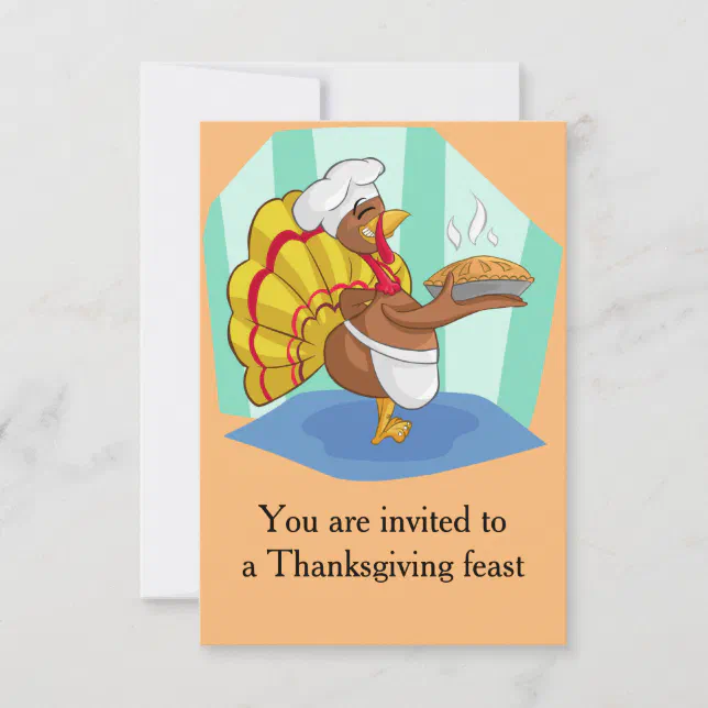 Thanksgiving Turkey Invitation | Zazzle