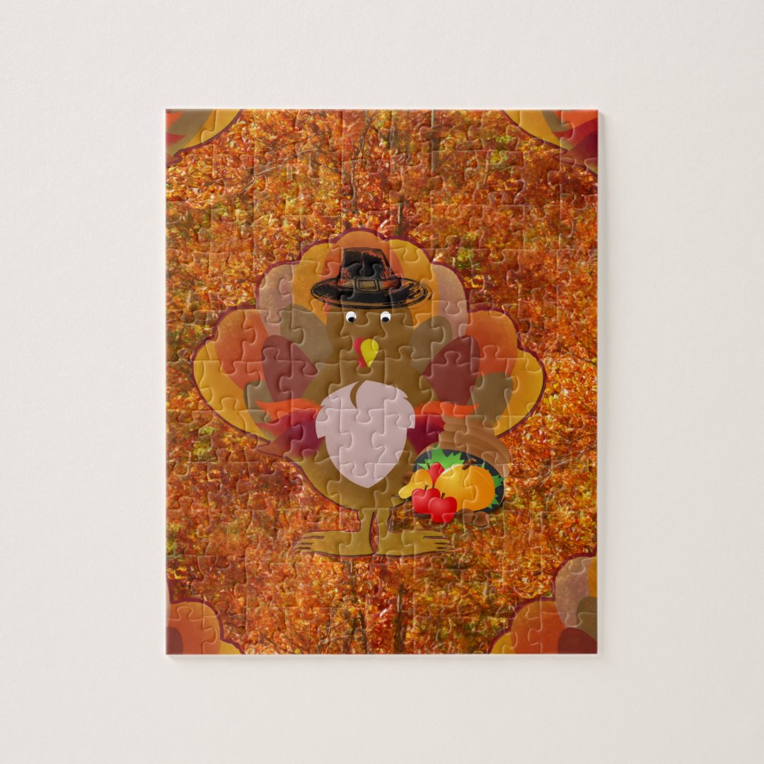 thanksgiving turkey jigsaw puzzle | Zazzle