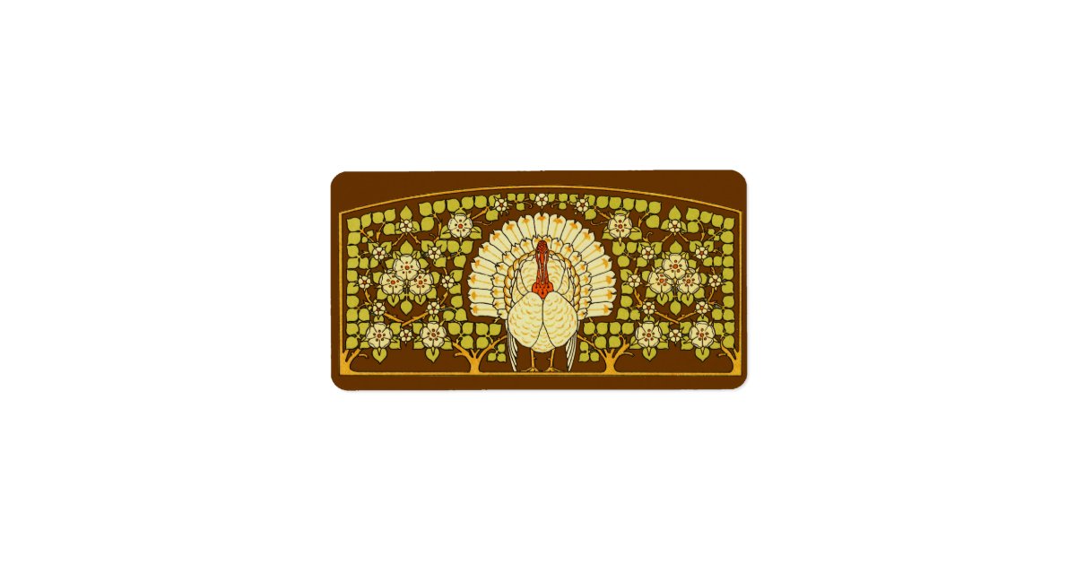 Thanksgiving Turkey Label | Zazzle