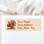 Thanksgiving Turkey Label | Zazzle