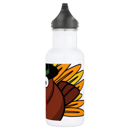 Thanksgiving Turkey Logo Create a Holiday Water Bottle | Zazzle