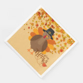 Thanksgiving Turkey Paper Napkins/Standard Dinner Paper Dinner Napkins ...