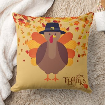 Thanksgiving Turkey Pillow | Zazzle