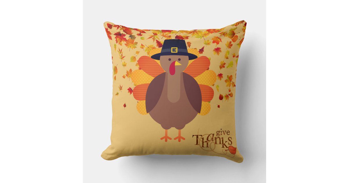 Thanksgiving Turkey Pillow | Zazzle