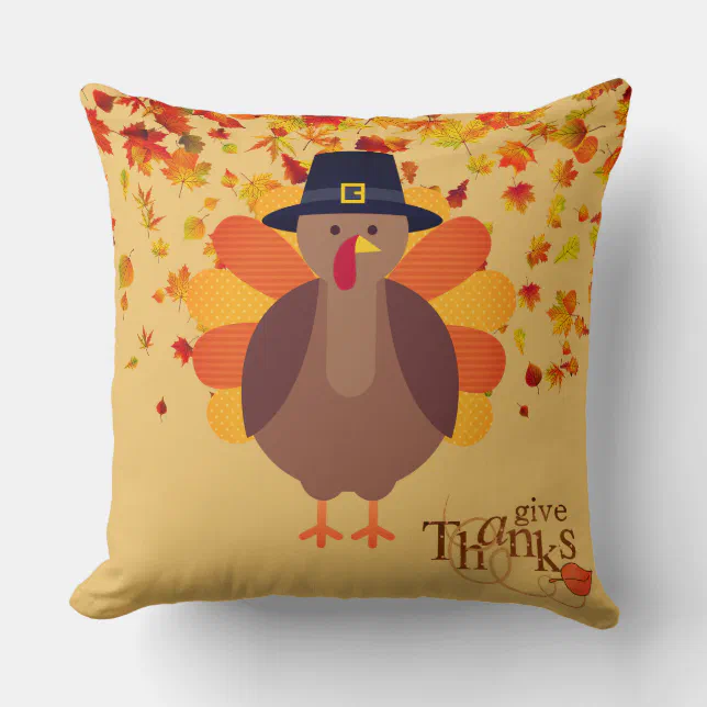 Thanksgiving Turkey Pillow | Zazzle