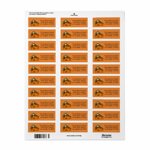 Thanksgiving Turkey Return Address Labels | Zazzle