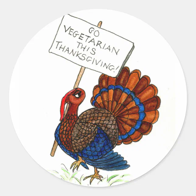 Thanksgiving Turkey Stickers | Zazzle