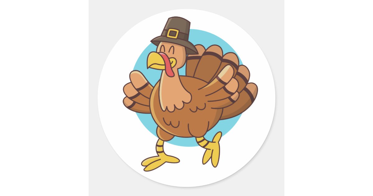 Thanksgiving Turkey stickers | Zazzle