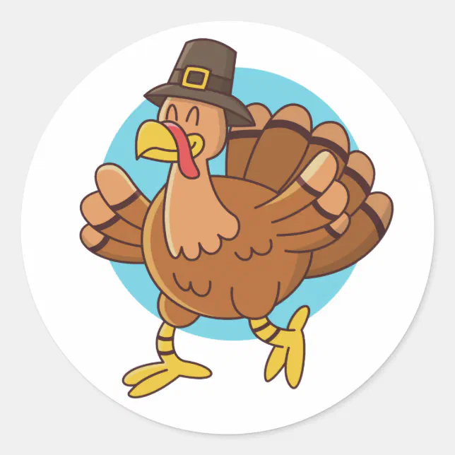 Thanksgiving Turkey stickers | Zazzle
