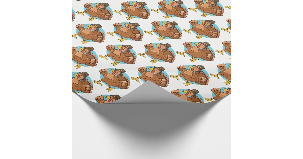 Thanksgiving Turkey wrapping paper | Zazzle